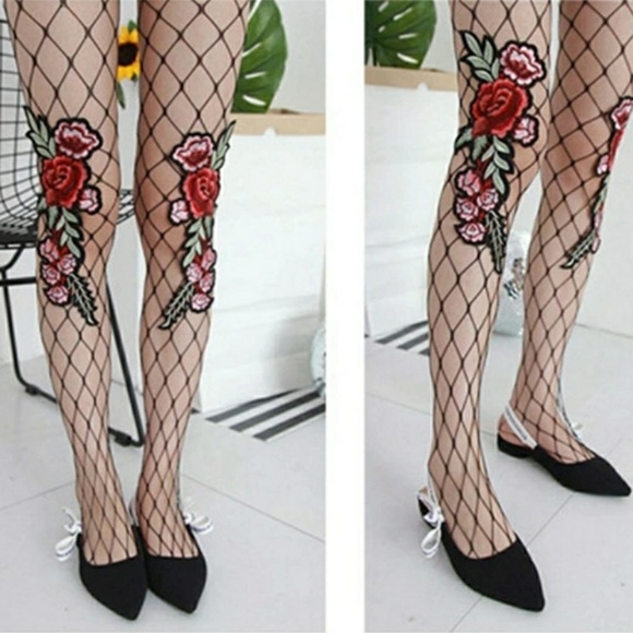 Accessories | Restockflower Patch Fishnet | Poshmark
